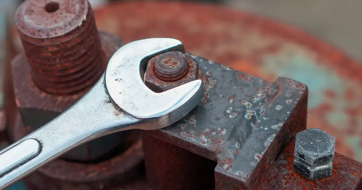 Remove rusted bolt store